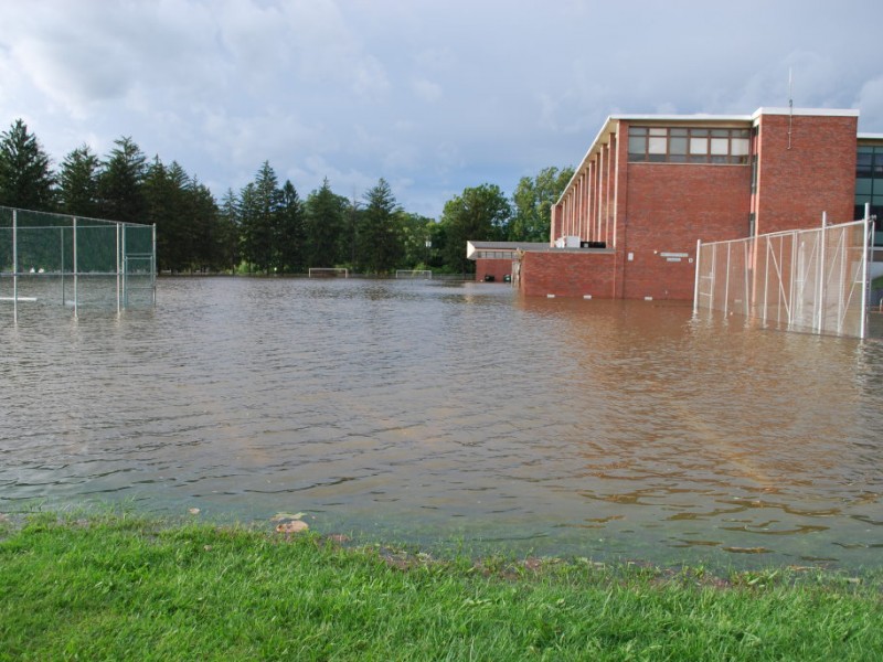 Sunday Flood Waters Reached Nmhs New Milford Nj Patch