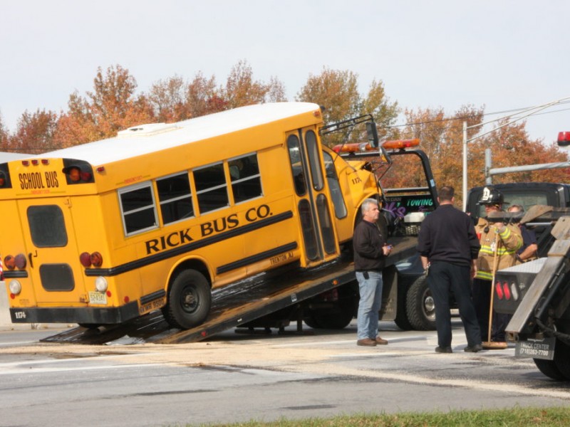 3 Hurt in School Bus vs. Private Ambulance Crash | Lawrenceville, NJ Patch
