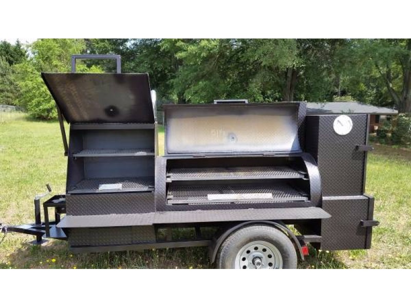 BBQ Smoker Cooker Grill Competition Trailer Upgrade Rims Vin Plate ...