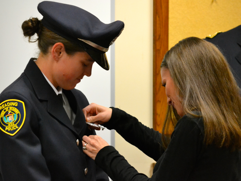 Three Pinned as Newest Reading Police Officers | Reading, MA Patch