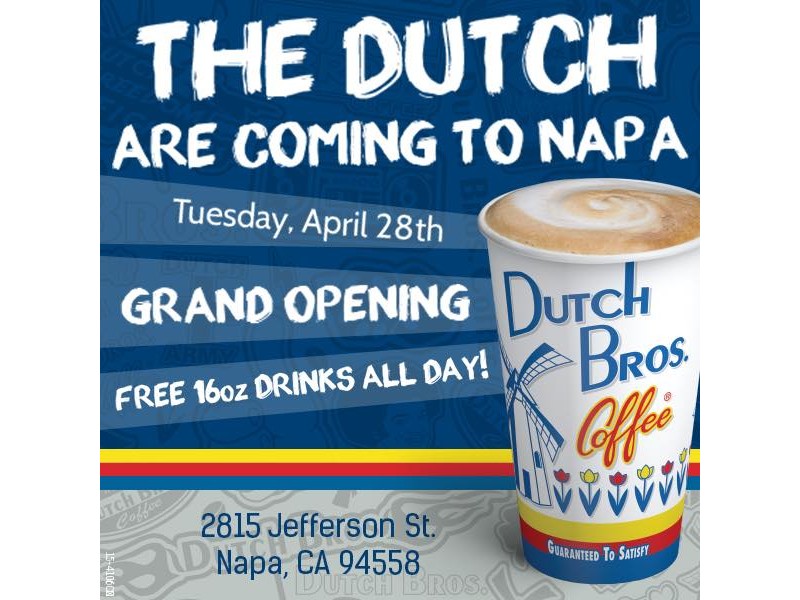 Dutch Bros. Coffee Napa To Host Grand Opening Tuesday! | Napa Valley ...