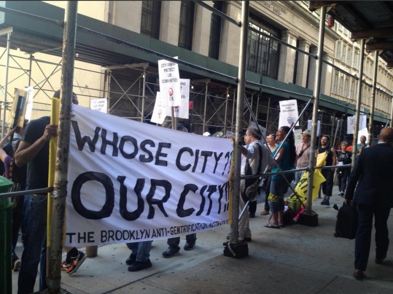 Brooklyn Anti-Gentrification Protesters Confront City Planners: PHOTOS ...