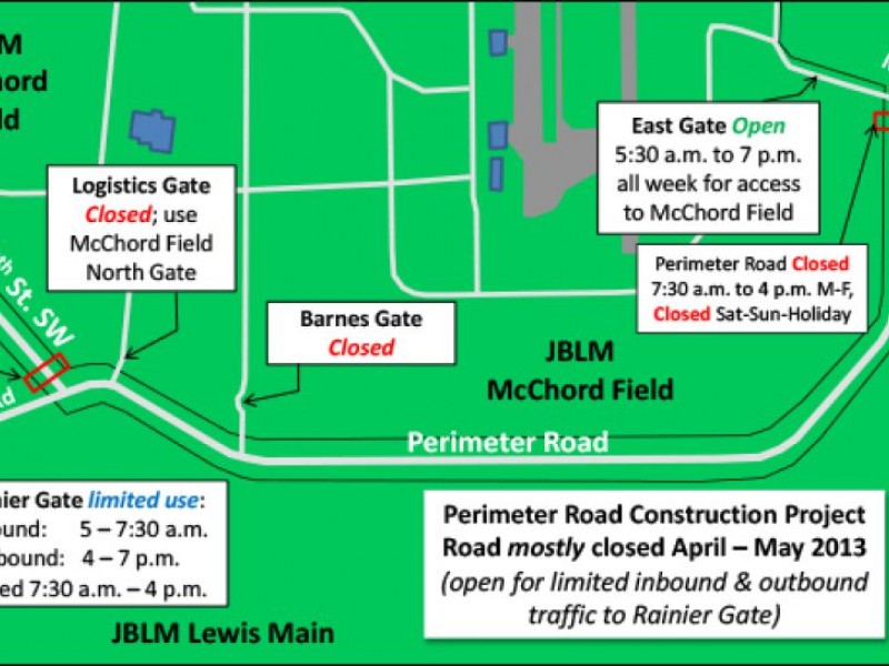 Perimeter Road to Close in April for JBLM Road Construction Project ...