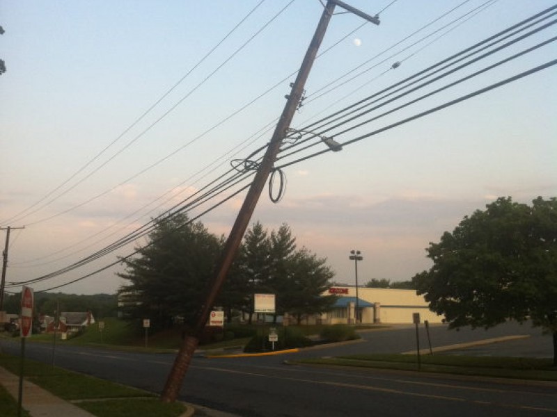 UPDATE: Leaning Utility Pole Repaired, Cable Failure Cause of Early ...
