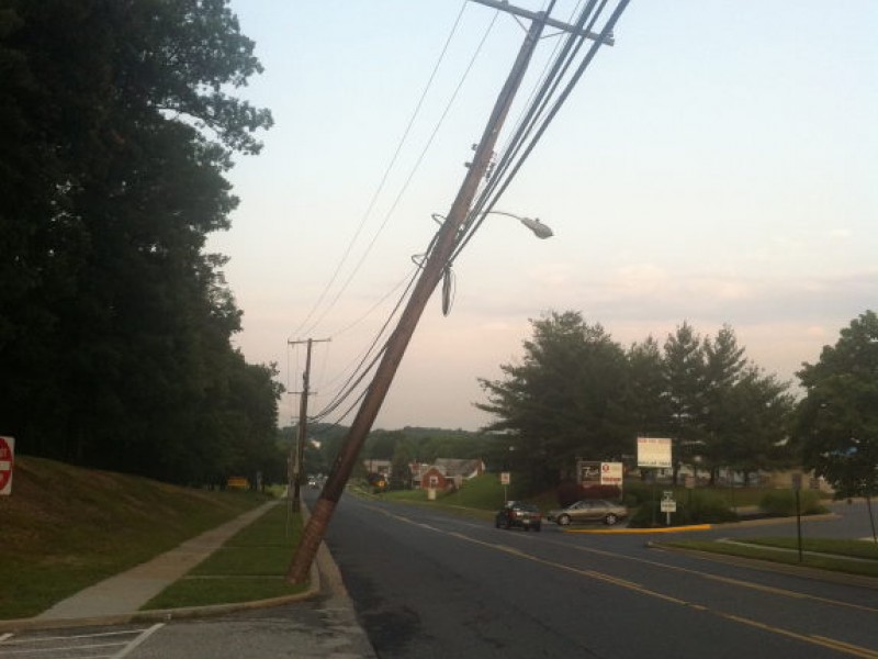 UPDATE: Leaning Utility Pole Repaired, Cable Failure Cause of Early ...